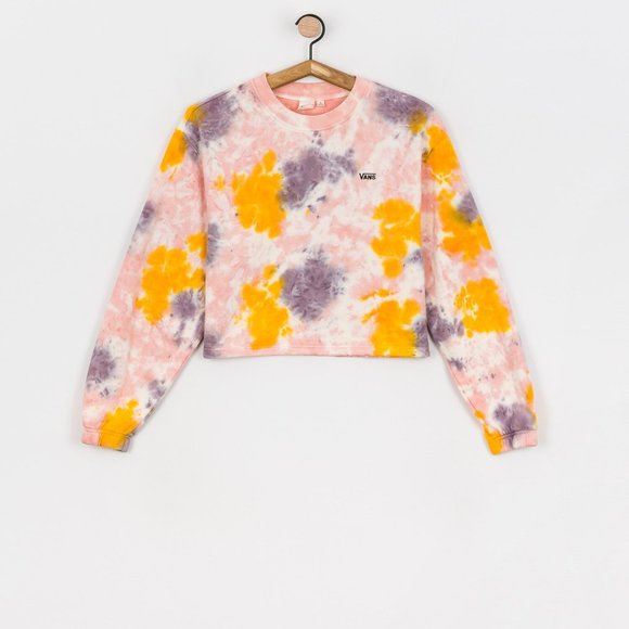 Vans | Tops | Vans Grunge Wash Cropped Crew Womens | Poshmark